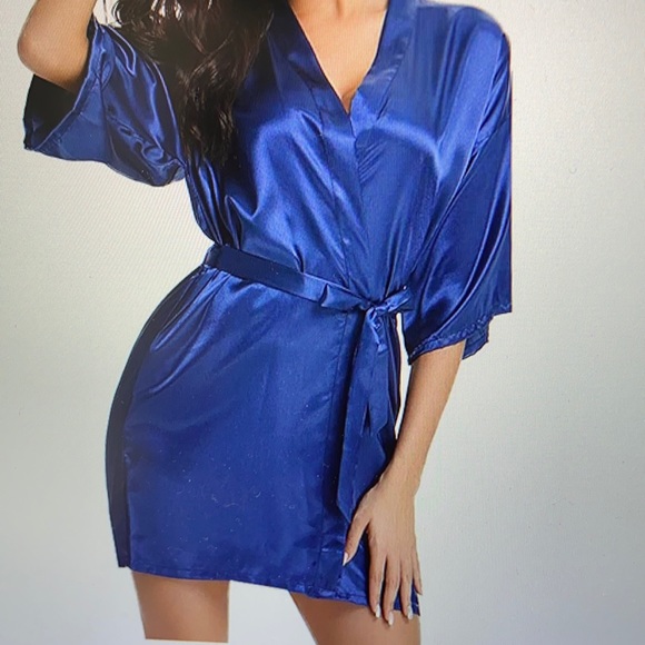 Intimates & Sleepwear | Satin Robe | Poshmark